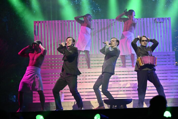 Made in Finland: Sweden sends Finnish sauna-party band KAJ to ...